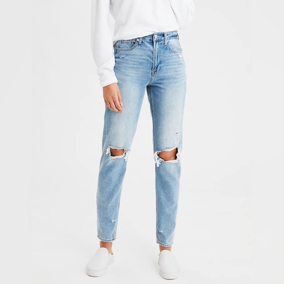Ae Ripped Mom Jeans
